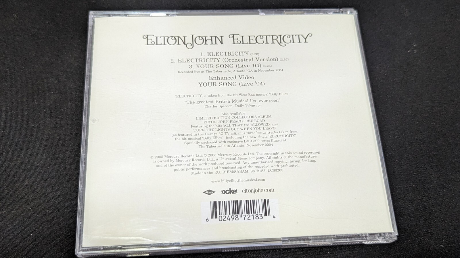 Elton John – Electricity Enhanced CD Single | eBay UK