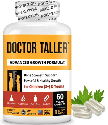 Doctor Taller 60 Vegan Capsules - Optimal Growth, Immunity Supplement ...