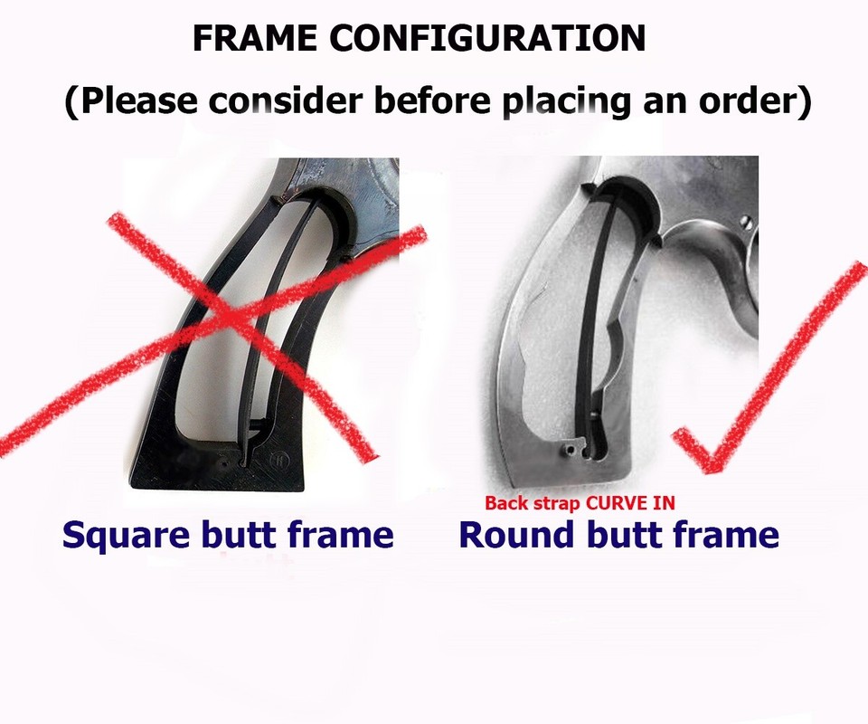 Premium bantam Grips For S&W K/L Frame Round Butt 686 hardwood opened ...