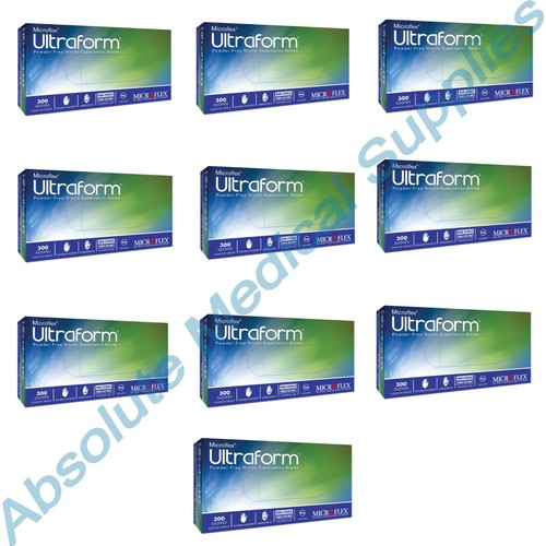 *3,000-Gloves* MicroFlex UltraForm Powder-Free Nitrile Small UF-524-S ...
