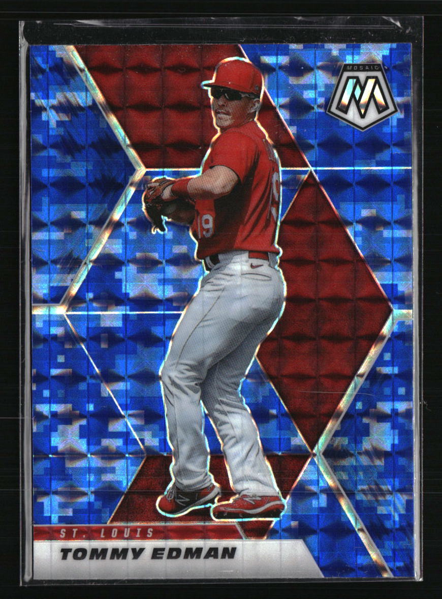 Tommy Edman 2021 Panini Mosaic Blue Camo #150 Baseball Card | eBay