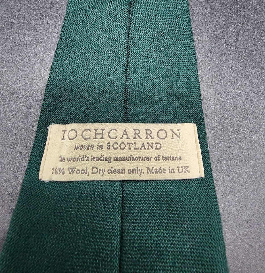 Lochcarron of Scotland Mens Tie Tartan Green Clan Wallace 100% Wool | eBay
