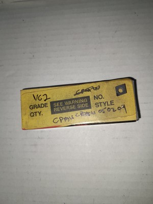 Valenite CPMW 050204 VC2 Carbide Inserts 10 pcs | eBay