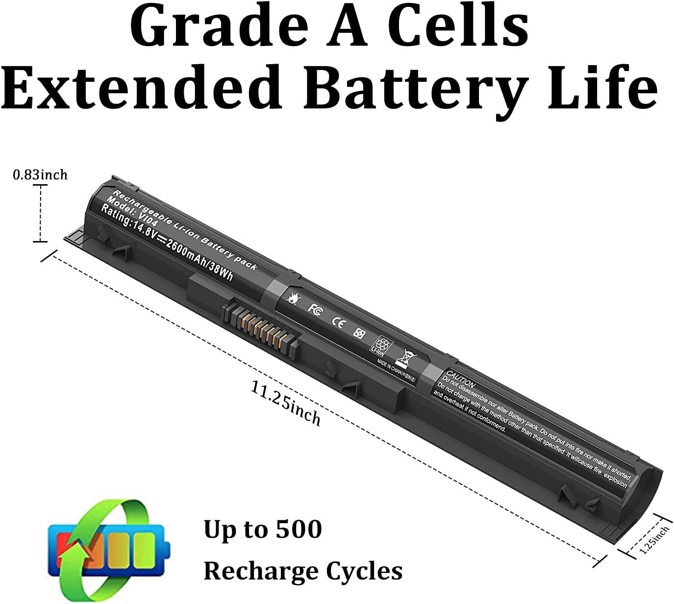 VI04 Battery for HP 756743-001 756744-001 756745-001 756478-421 V104 ...