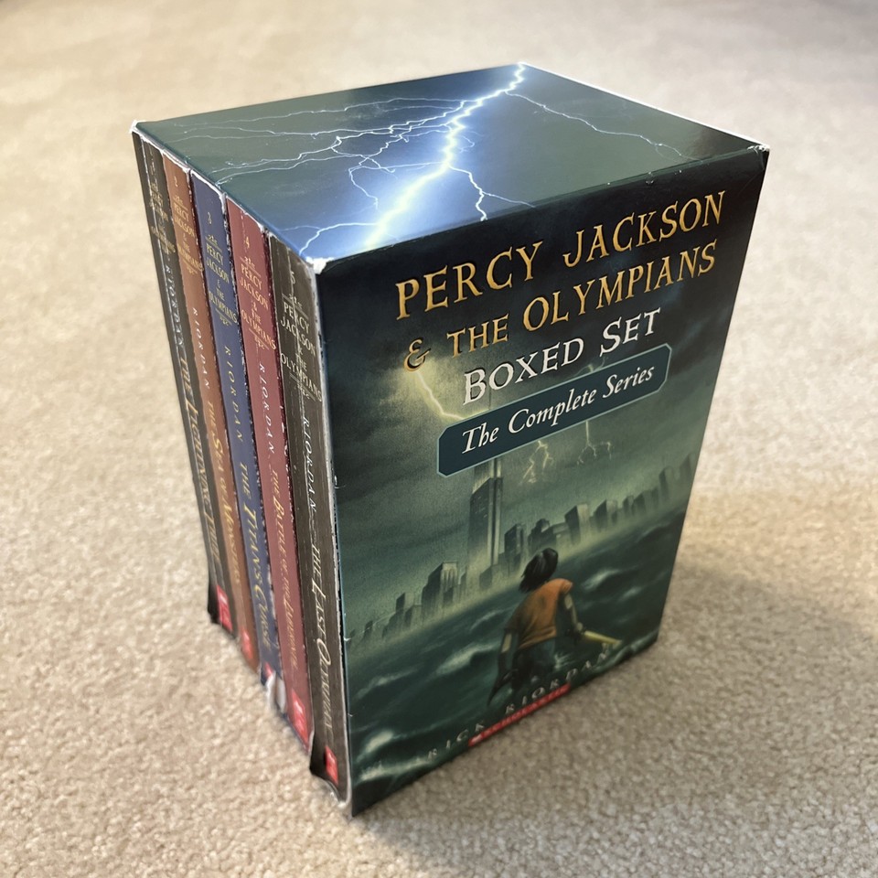 Percy Jackson and The Olympians Books 1-5 Set Rick Riordan Paperback HC Hyperion | eBay