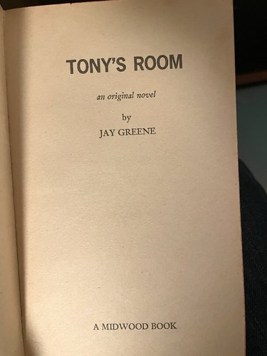 TONY'S ROOM 1968 JAY GREENE MIDWOOD PRIVATE ED VINTAGE PULP NOVEL GAY INTEREST | eBay