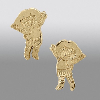 Nickelodeon Dora the Explorer Jumping Dora Sterling Silver Stud ...
