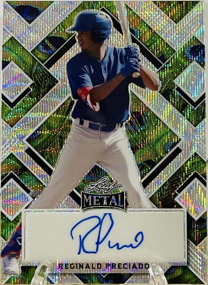 2022 Leaf Metal - Reginald Preciado #BA-RP1 Peacock Wave /3 (AU, RC ...