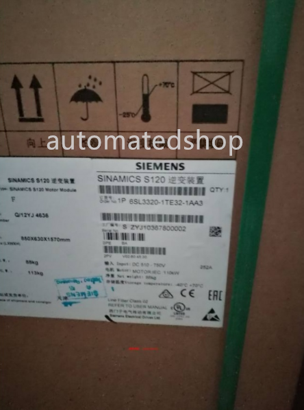 New Siemens 6SL3320-1TE32-1AA3 S120 inverter device stand-alone module ...
