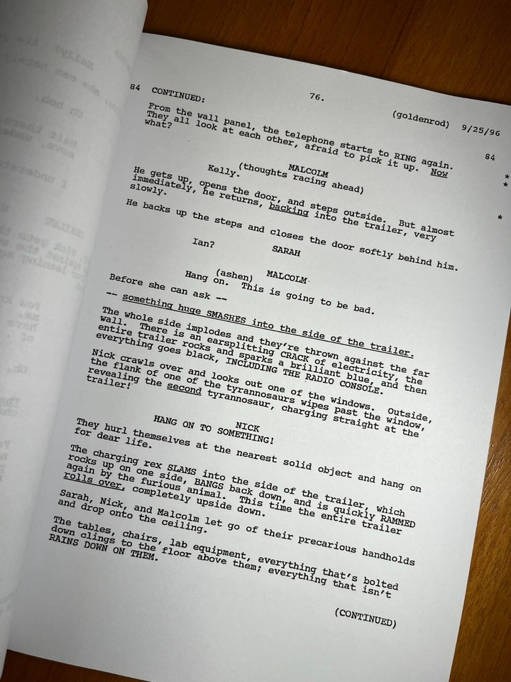 Jurassic Park Trilogy Scripts Signed- Autograph Reprints- 3 Scripts ...