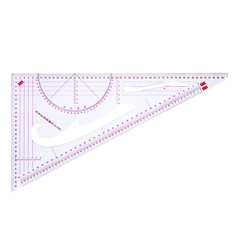 Multi-function Triangular Scale Ruler Measure Plastic Dressmaking ...