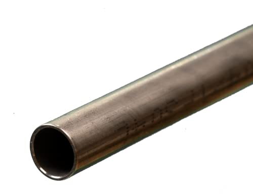 K & S Precision Metals 87121 Round Stainless Steel Tube, 7/16" OD x 22 ...
