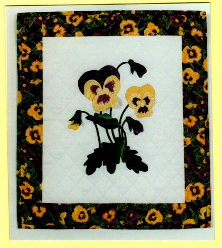 Pansy Wall Quilt Pattern Petal Play 3-D Appli-Bond Flowers and Buds | eBay
