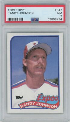 1989 Topps Randy Johnson #647 PSA 7 | eBay