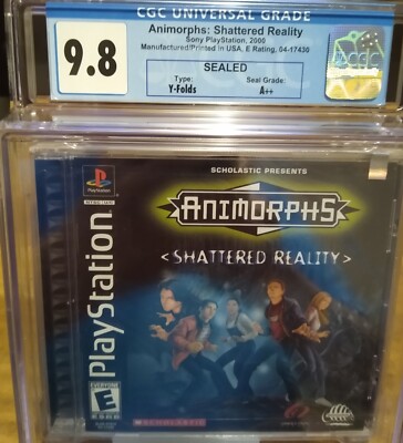 Animorphs Shattered Reality Sony PlayStation One PS1 CGC 9.8 A++ Top ...