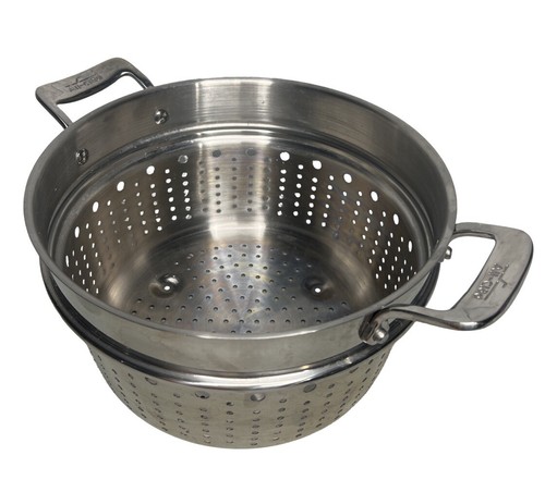 ALL CLAD Steamer Insert 10.5” Colander Strainer Stainless Steel ...