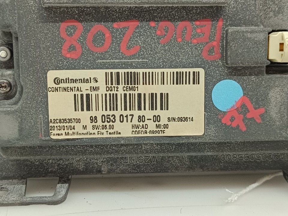 DISPLAY PER PEUGEOT 208 Serie 9805301780-00 DV4C-8HP-8H01 (12>19) | eBay