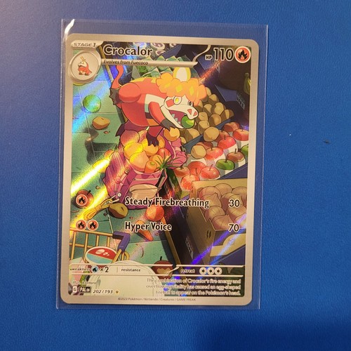 Pokémon TCG Crocalor Scarlet & Violet - Paldea Evolved 202/193 Holo ...
