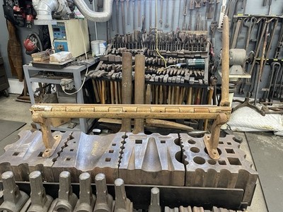 Antique PEXTO “Sheet iron Folding Machine” Lock Former 36 In Tinsmith ...