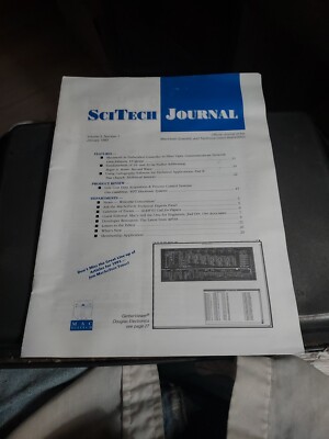 SCITECH JOURNAL VOLUME 3 NUMBER 1 JANUARY 1993 | eBay
