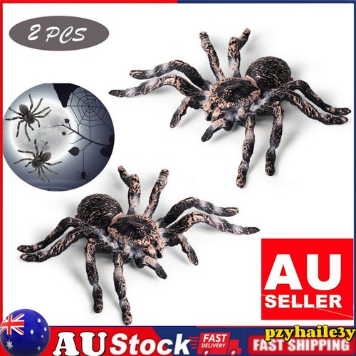 2X Simulated Spider Model Realistic Plastic Spider Figurines Toy Fake ...
