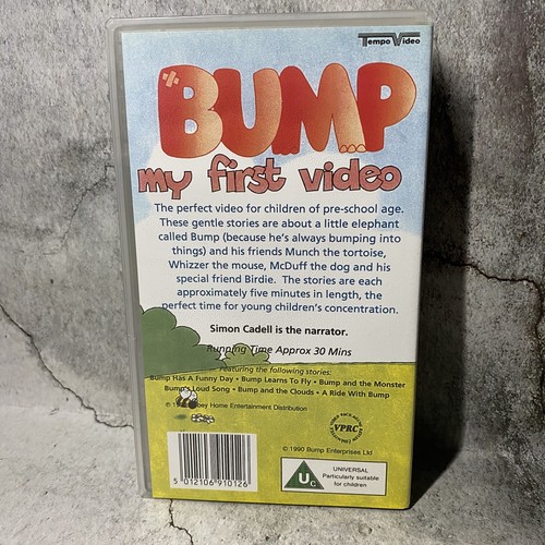 Bump - My First Video VHS Video Tape Cassette Vintage Childrens Classic | eBay UK