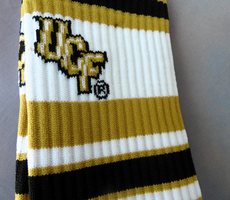 UCF NCAA Knights Socks STRIDELINE Sz 8-12 M/L 50% Off retail Central ...