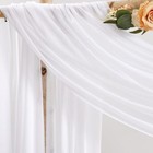 30" x 20Ft White Wedding Arch Drapes Extra Wide 2 Panels Ceremony ...