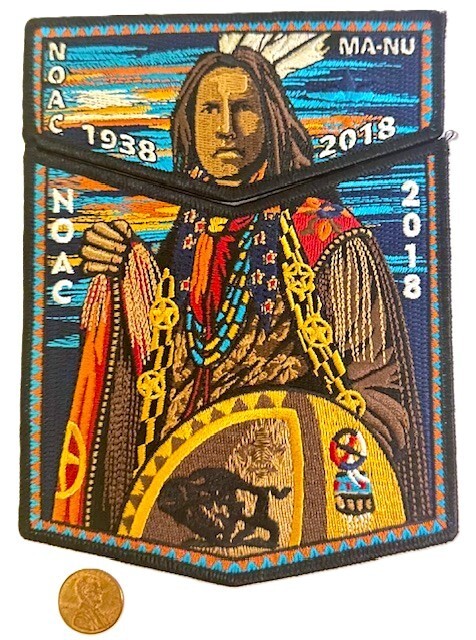 MERGED BOY SCOUT OA MA-NU 133 LAST FRONTIER CIMMARON 1938 2018 NOAC 2-PATCH SET | eBay