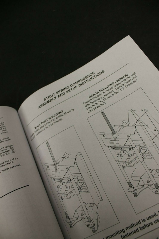 Branick 7200 Strut Spring Compressor Installation, Operation, & Repair ...