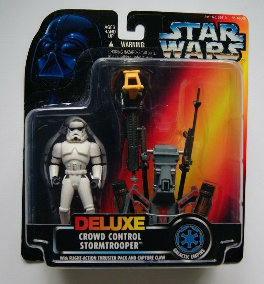 Star Wars POTF Deluxe Crowd Control Stormtrooper action figure! | eBay