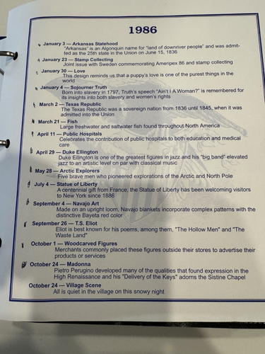 FDC 119 1986-89 KENMORE IN ALBUM ART CRAFT COLOR CACHET BLOCKS USPS ...