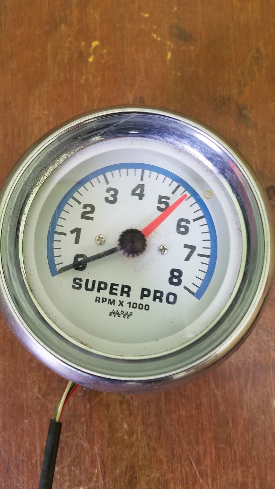 Super Pro Tachometer With Adjustable Shift Indicator Chrome Bezel | eBay
