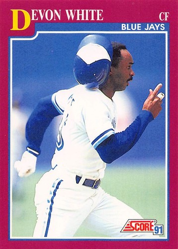 Devon White 1991 Score Rookie & Traded 48T Toronto Blue Jays Baseball ...
