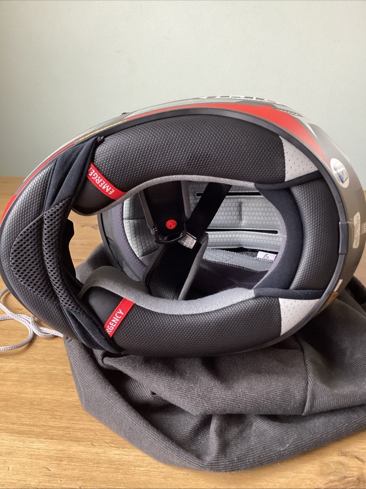 HJC RPHA 11 Motorcycle Motorbike Helmet Nectus Black/Red/White MC1SF ...