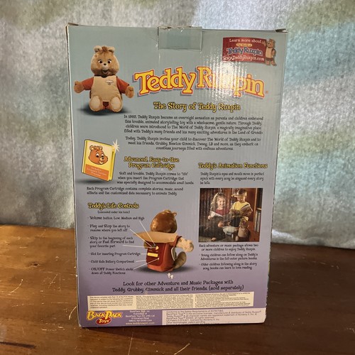 Vintage Teddy Ruxpin The Original Animated Storytelling Toy Open BOX ...