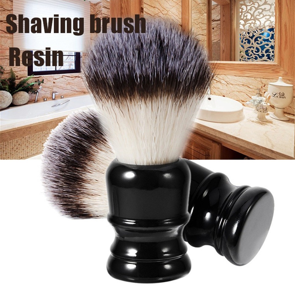 1PC Whisker Brush Resin Handle Nylon Shaving Brush Portable Simple ...