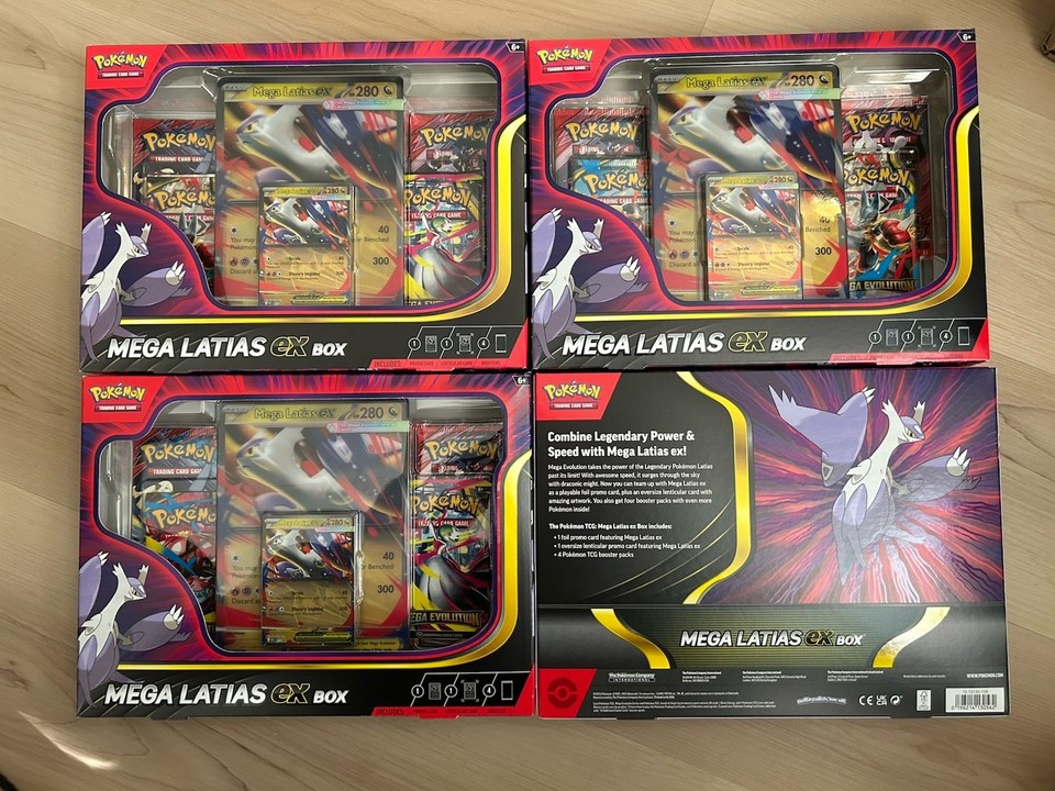 Pokemon TCG Mega Evolution Mega Latias EX Box Sealed *In hand* LOT OF 4 ...