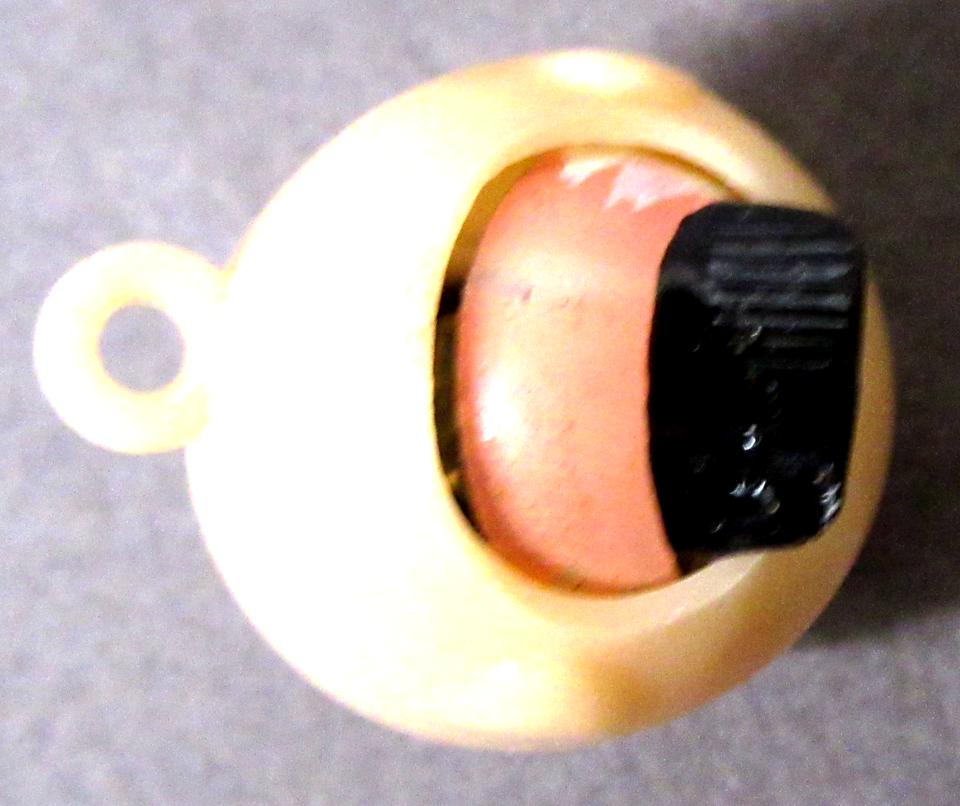 1950's Mechanical WINKING EYEBALL plastic charm gumball machine Cracker ...