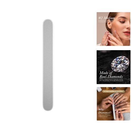 Effortless Medium Grit Diamond Nail File - Perfect for Average ...