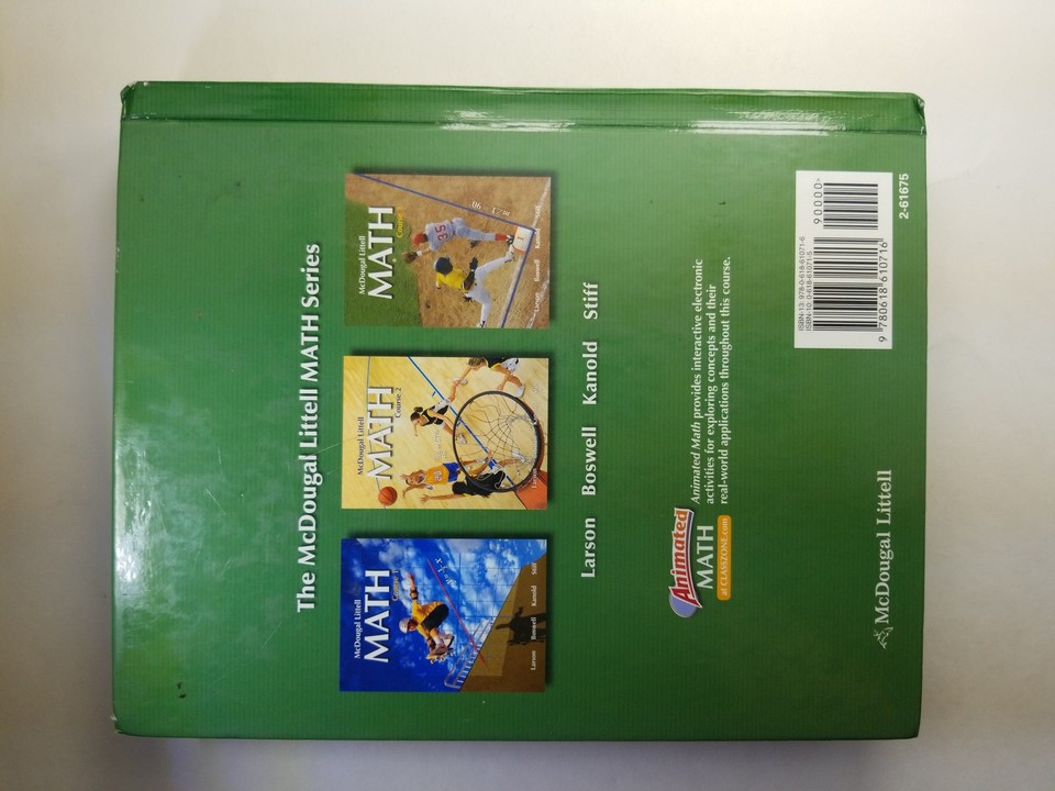 McDougal Littell Math Course 3: Student Edition 2007 9780618610716| eBay
