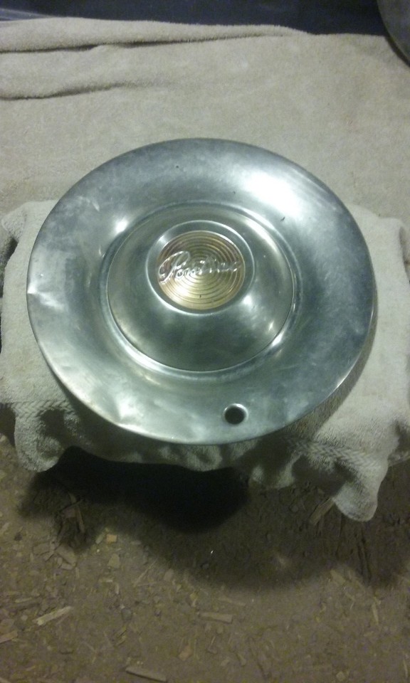 15" Pontiac Wheel Covers Script Vintage Metal Chrome Deluxe Hubcaps OEM ...