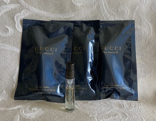 GUCCI POUR HOMME II 2ml 0.06 oz UDT Spray Sample Set Of 3 | eBay
