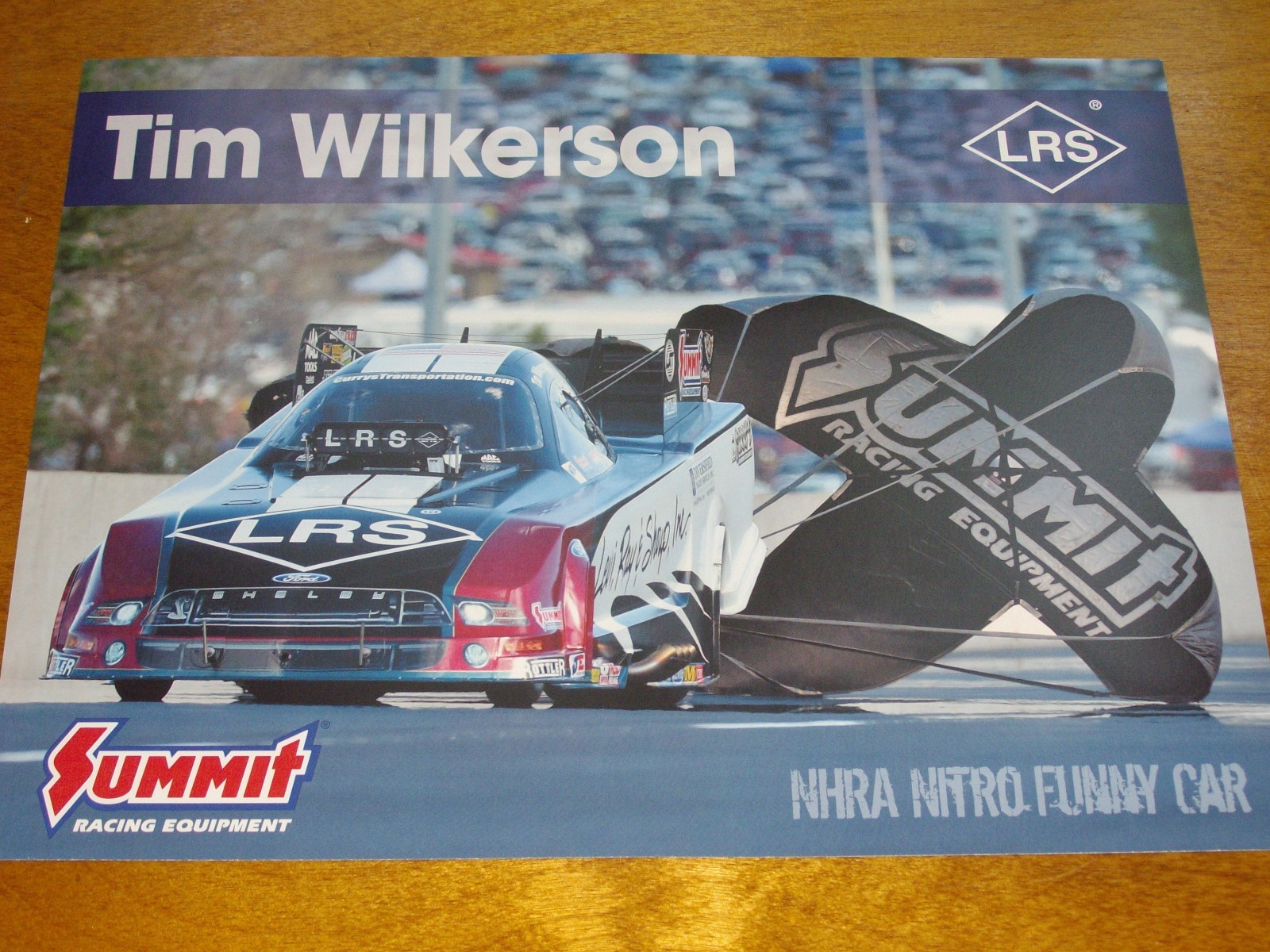 2016 TIM WILKERSON LRS INC. FORD FUNNY CAR NHRA POSTCARD | eBay