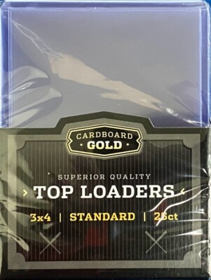 Cardboard Gold Top Loaders 3x4 Standard Toploader CBG 25 Per Pack | eBay