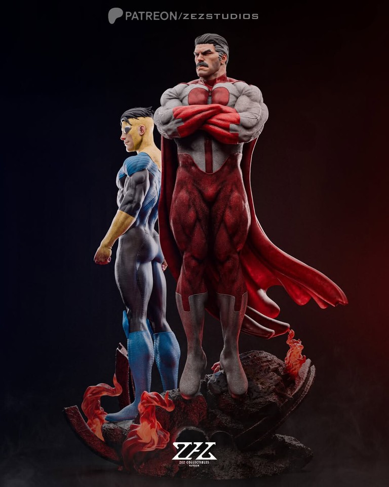 Invincible, Omni-Man, Resin Model Kit Painted 3d Printed GK Statue ...