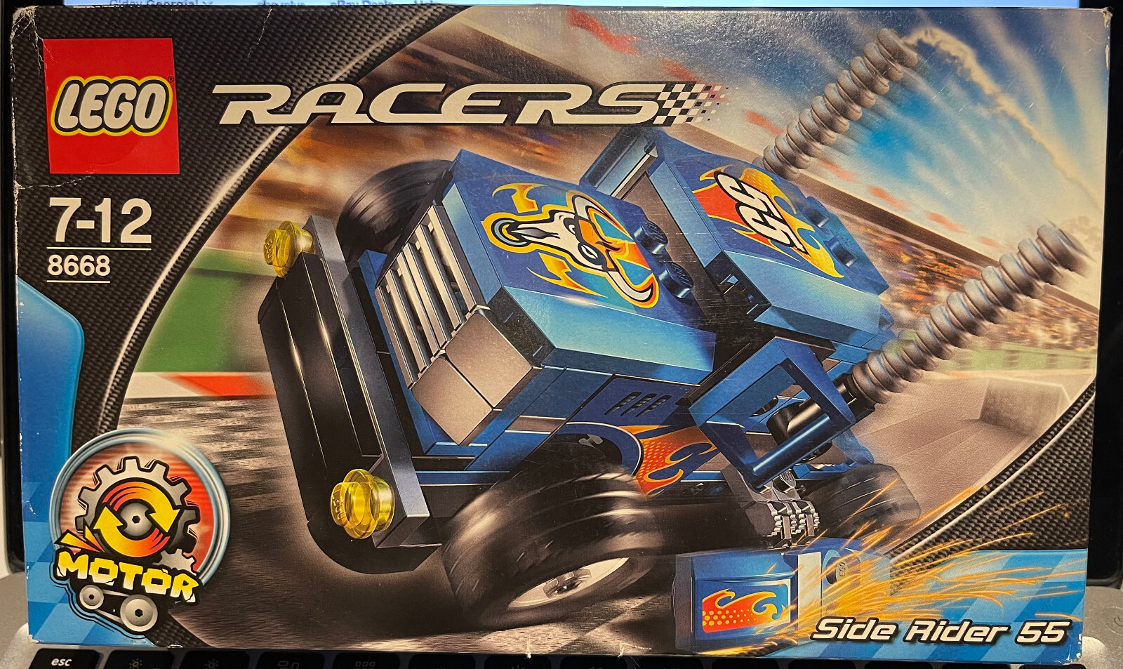 LEGO RACERS 8668: Side Rider 55 (Pulback Motor) - New with minor wear ...