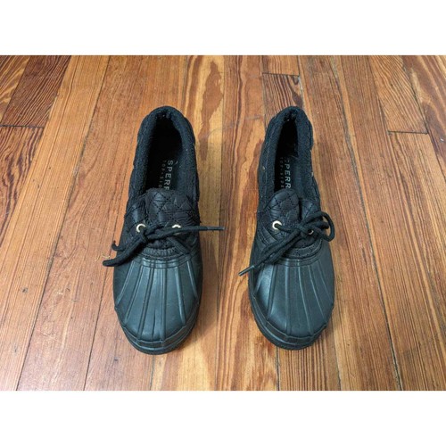 Sperry Top-Sider Black Rubber Low Duck Boots Shoes STS95272 Waterproof ...