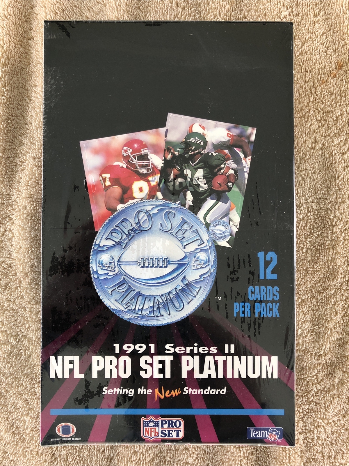 1991 NFL Pro Set Platinum Football Series 2 Factory Sealed 36 Pack Box ...