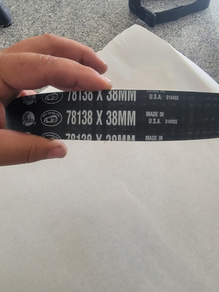 POWER GRIP 8mm 138T 1 1/2" PRIMARY BELT Gates 78138 X 38MM K BDL 138 ...